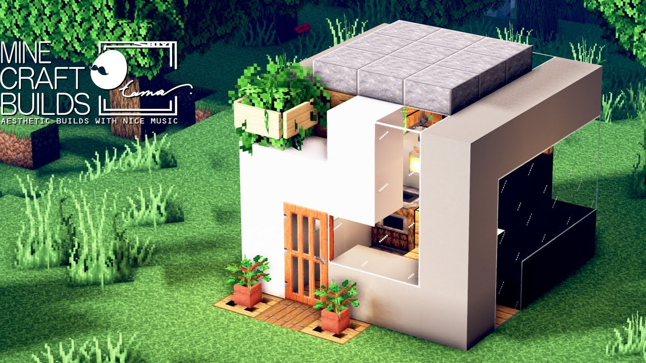 🔨 Minecraft: 5x5 Easy Cute House Tutorial : How to Build a Small Modern ...