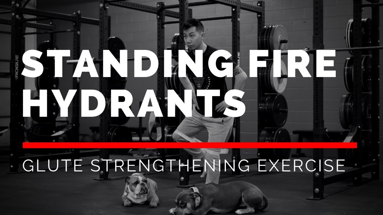 Standing Fire Hydrants (GLUTE Strengthening Exercise) - YouTube
