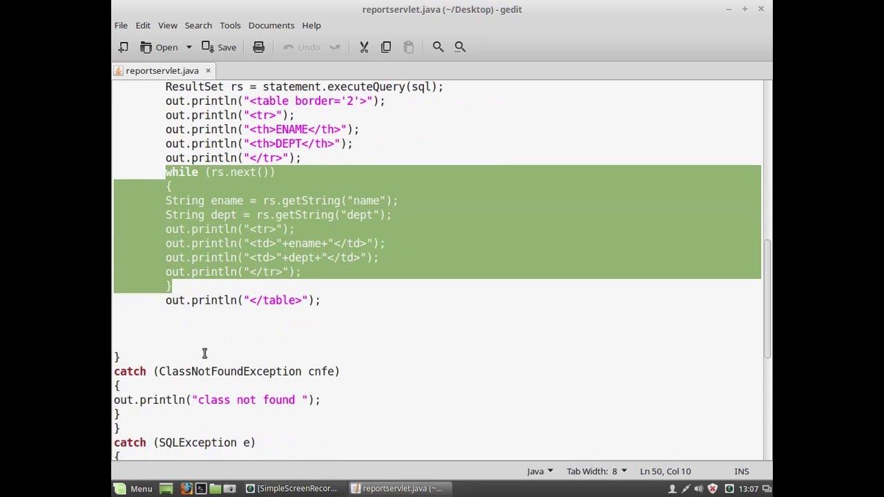 JDBC USING JAVA SERVLET AND MYSQL - YouTube