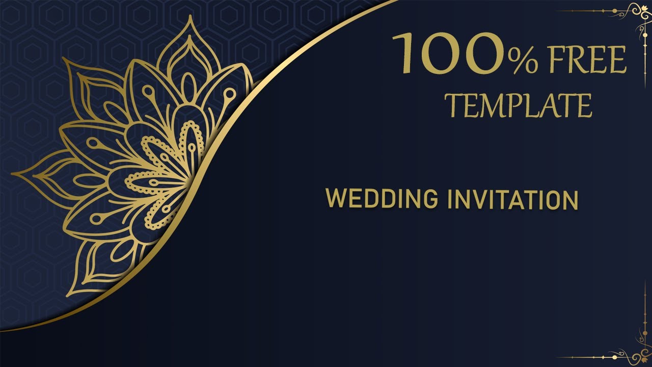 Latest Wedding Invitation Video Without Text | Free Green Screen ...