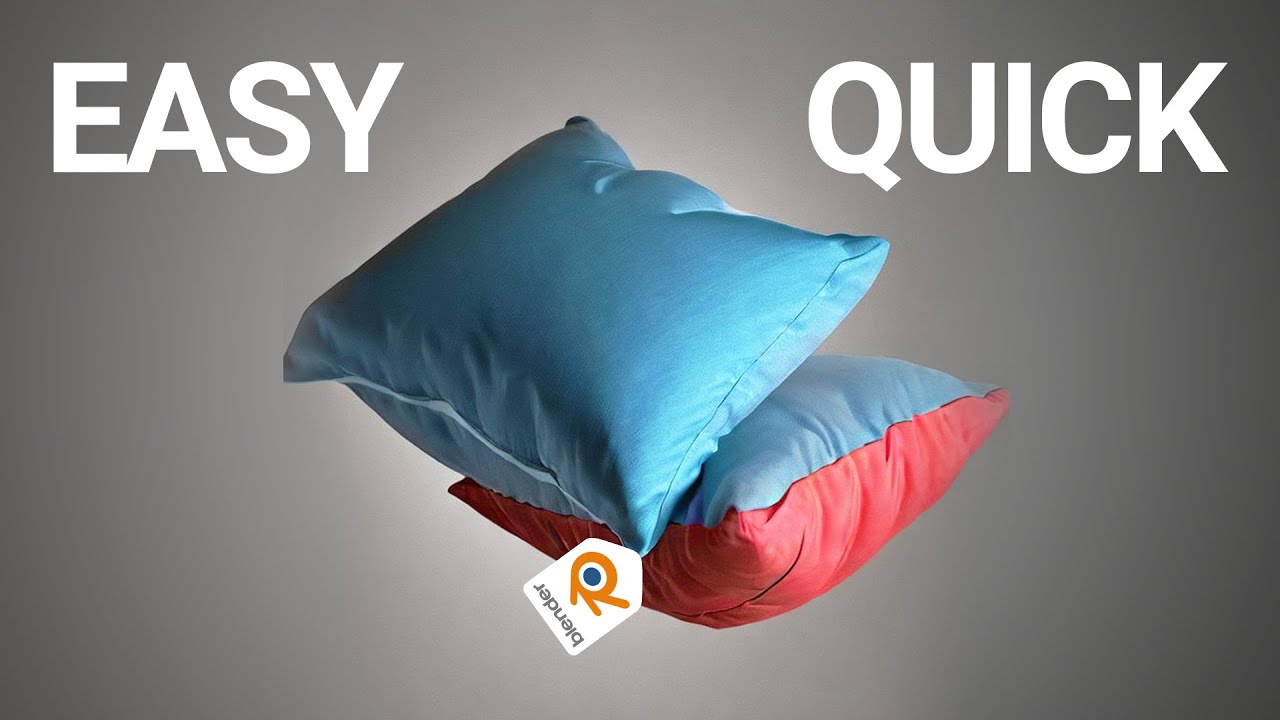 Blender Tutorial: How to Create a Realistic Pillow in Just a Few ...