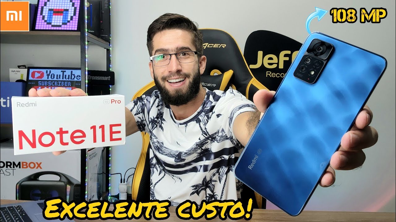Xiaomi Redmi NOTE 11E Pro 5G: Smartphone BOM BONITO e BARATO! (Análise ...