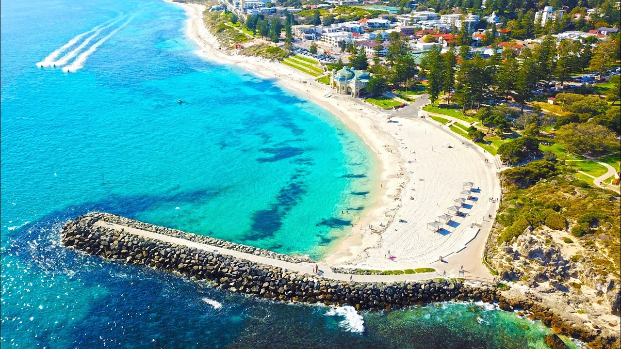 4K Beach DJI Mavic Pro Drone Perth Western Australia - YouTube