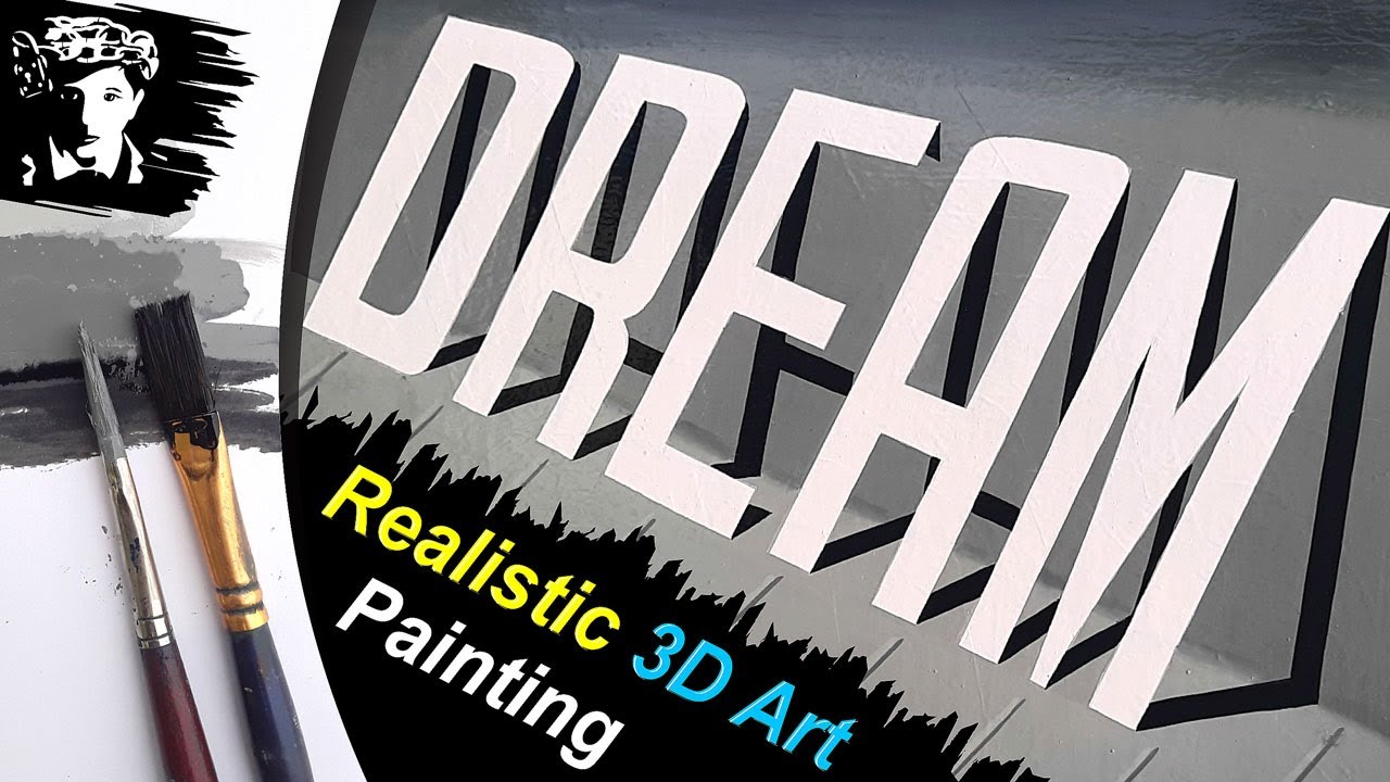 Sign Painting Realistic Art 3D Letter Writing in English - key of arts ...