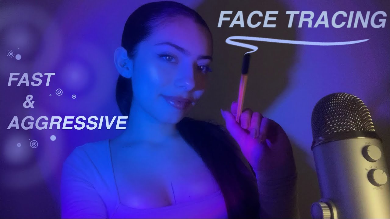 asmr | face tracing & fast & aggressive (custom video) - YouTube