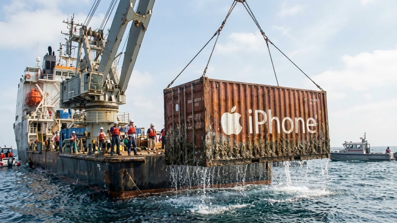 $180M iphone Container Found Deep Underwater the Sea | Real Salvage ...
