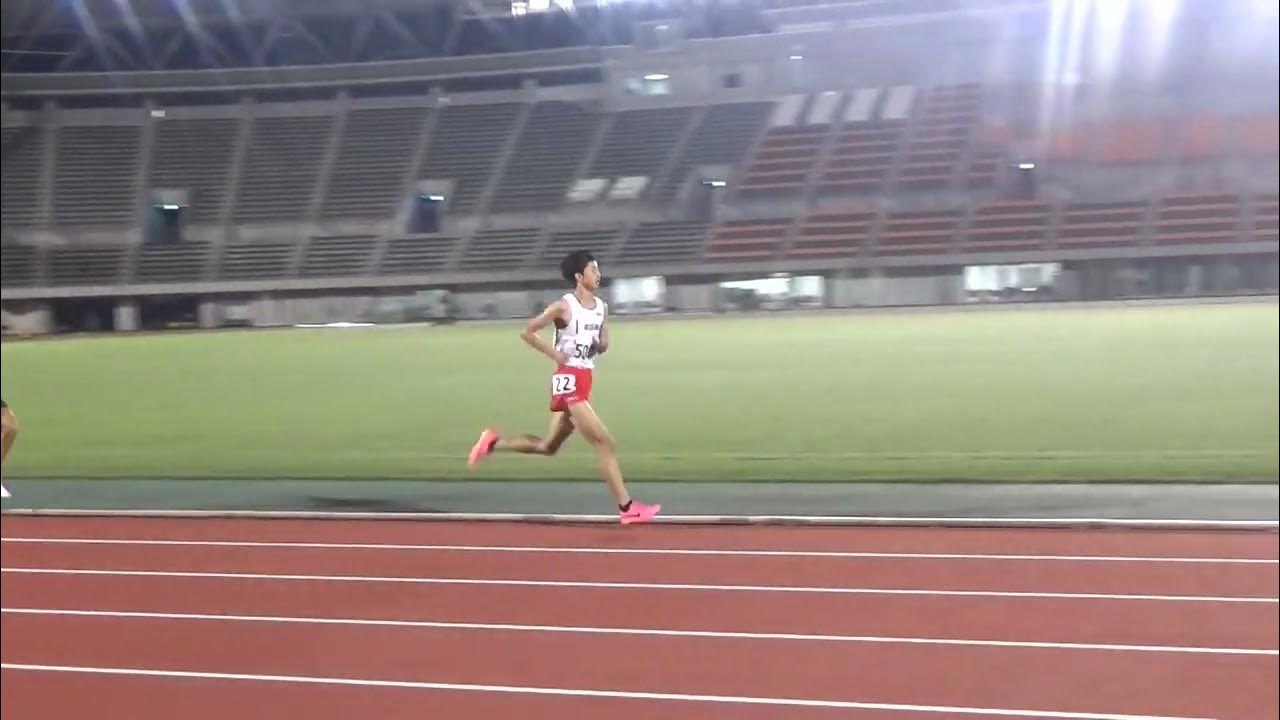 山口ナイター陸上（2） 3000m 10組 ② 20240825 @維新みらいふスタジアム - YouTube