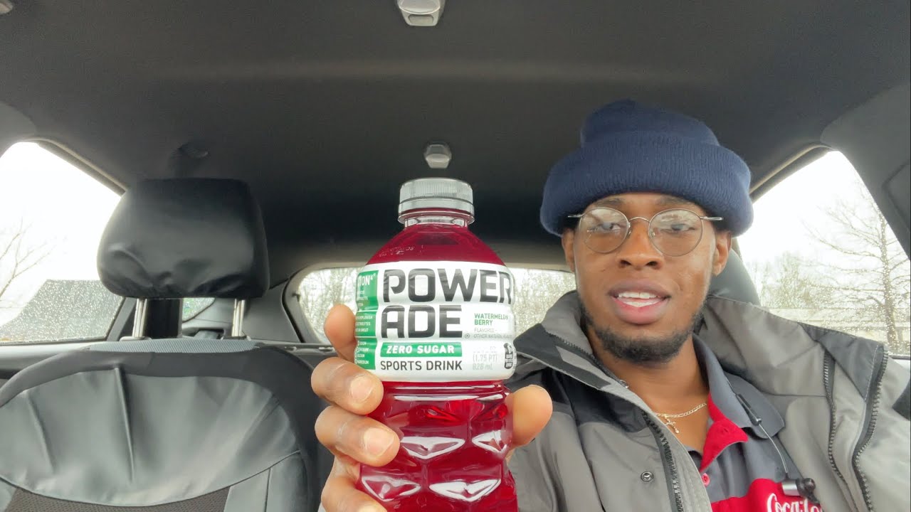 First impression on the new Powerade Zero Sugar Watermelon Berry... # ...