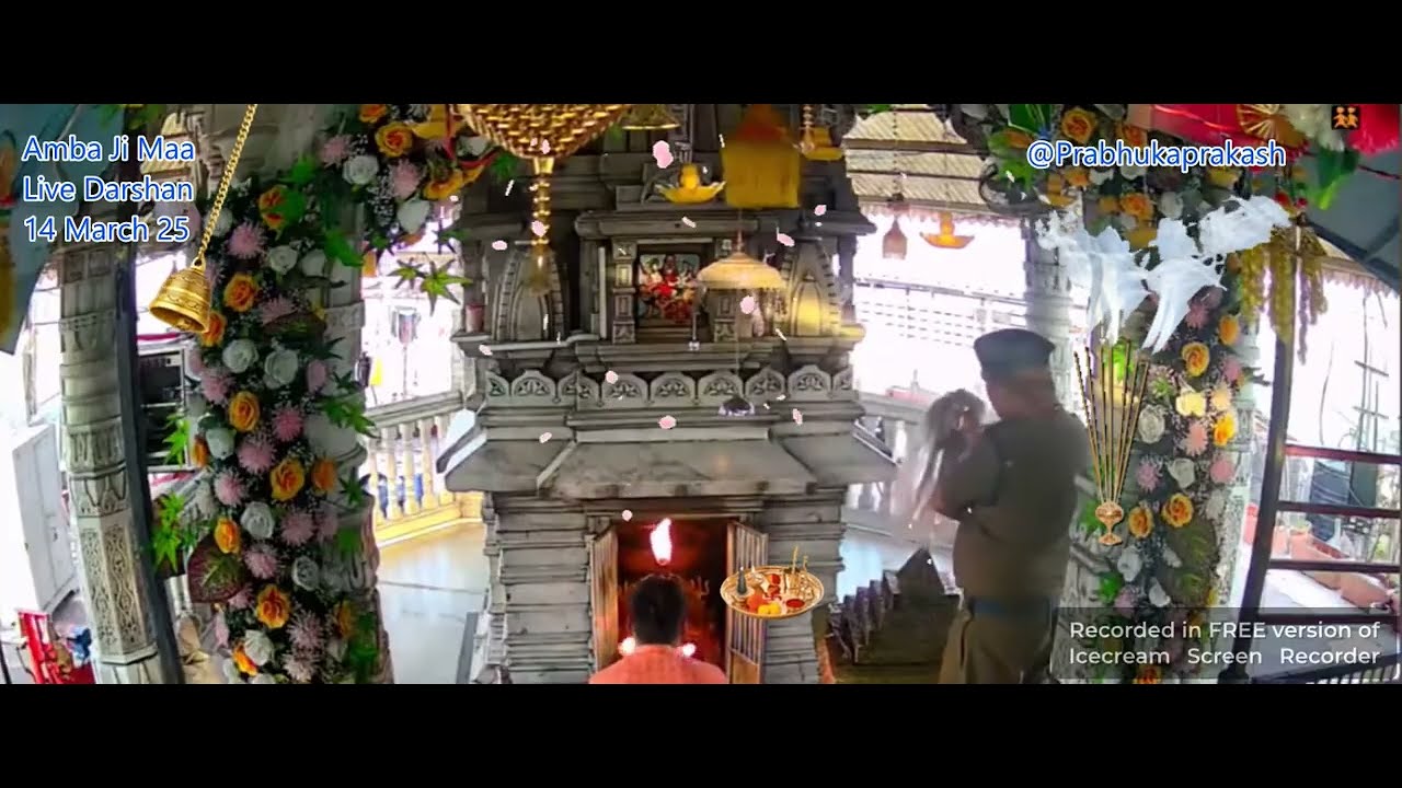 Today || Maa Amba Ji Live Darshan || Divine Blessings of Ambaji Temple ...