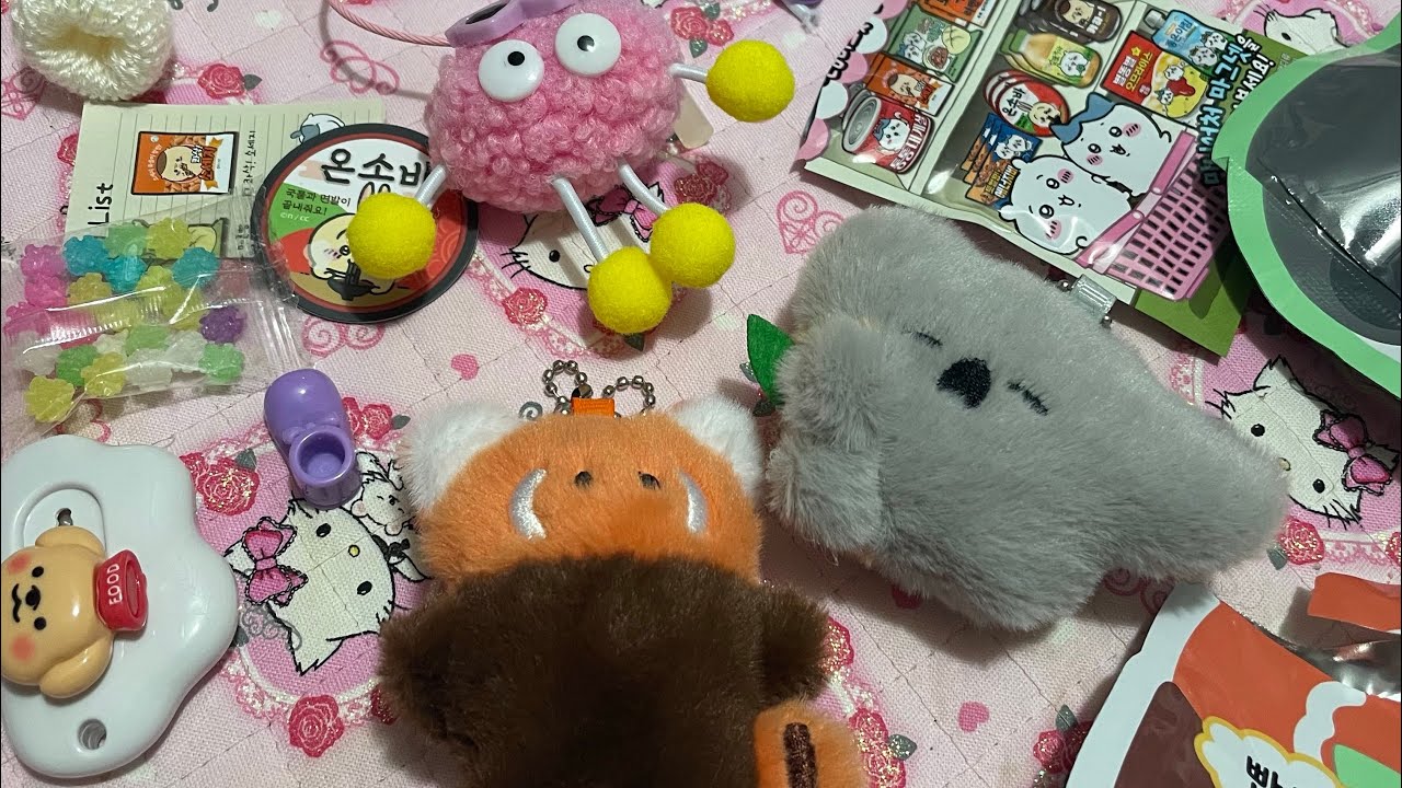 💗귀여운 동물키링 폼폼인형 만들기💗 Cute Animal keyring Making dolls 📦💗asmr💗 - YouTube