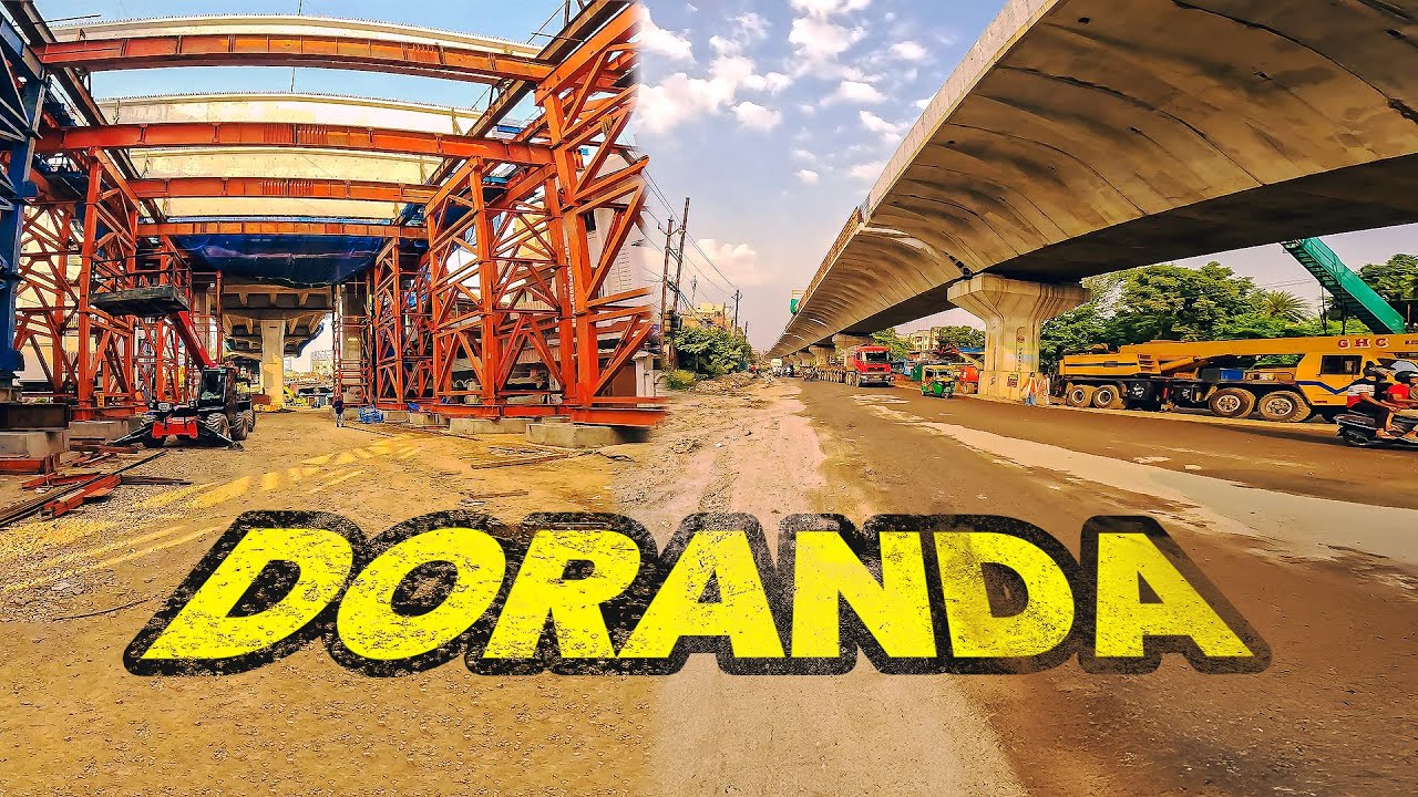 New Work Update of Kantatoli Chowk to Doranda Flyover Construction Site ...