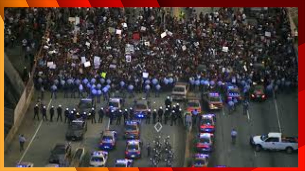 Protesters Shut Down Major Atlanta Interstates - YouTube
