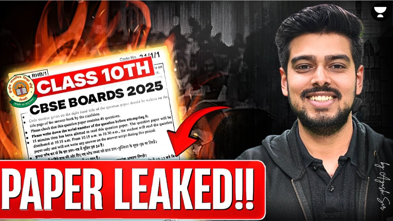 Class 10 Math Paper Leaked | Boards 2025 | Math By Ayush Sir - YouTube