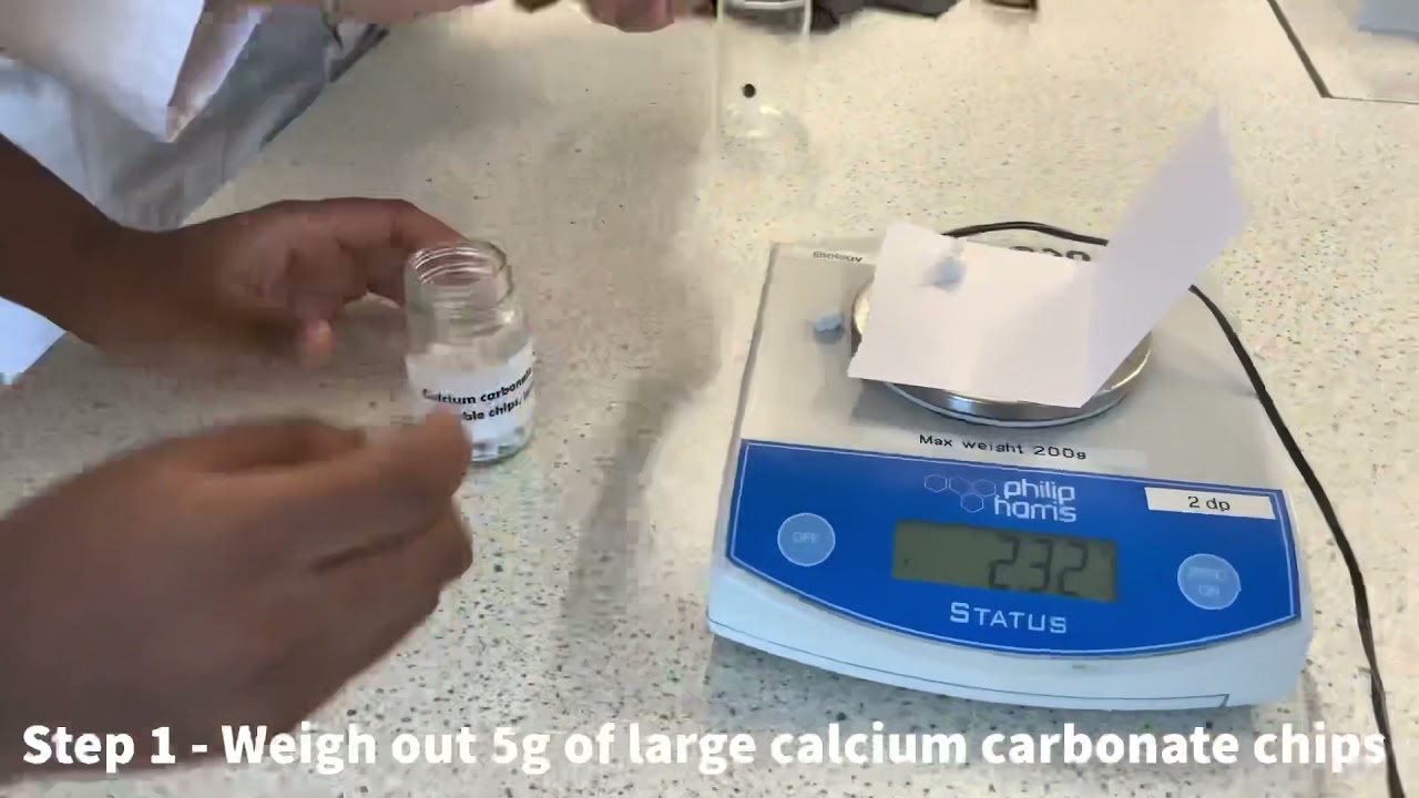 [Chem] Law of Conservation of Mass: Calcium Carbonate in Hydrochloric ...