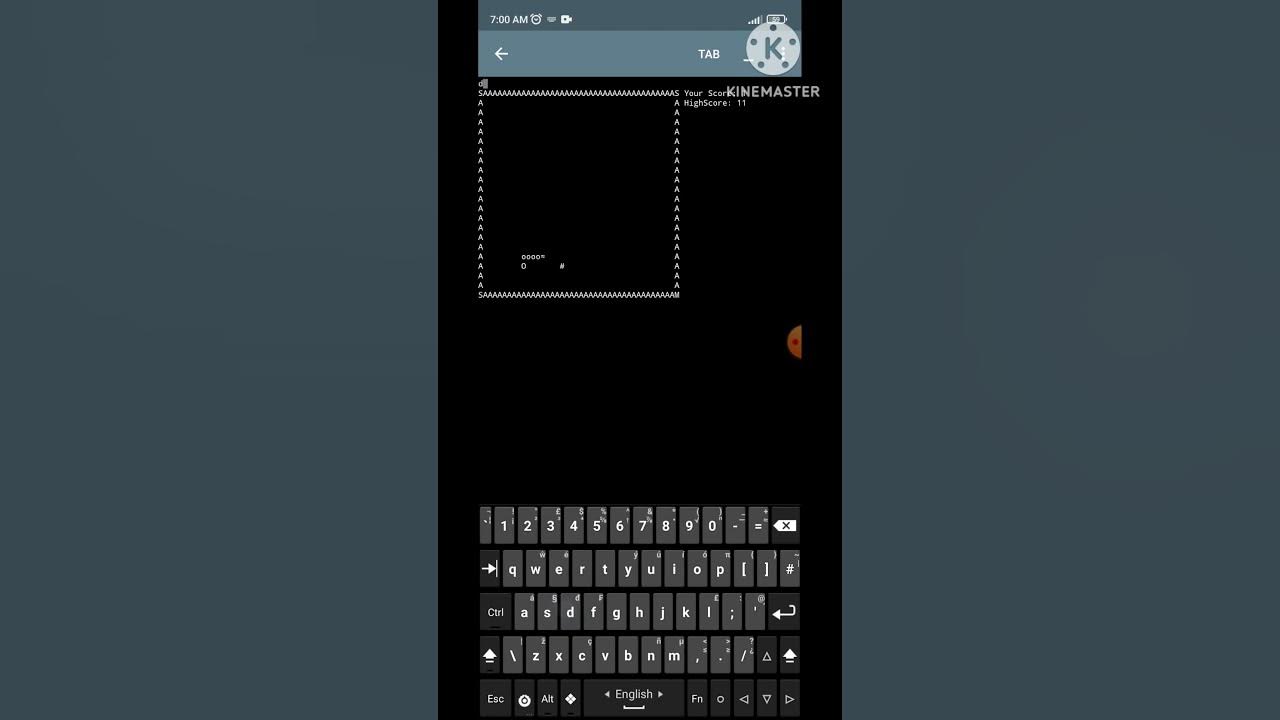Making Simple snake game 🐍 in C language programming - YouTube