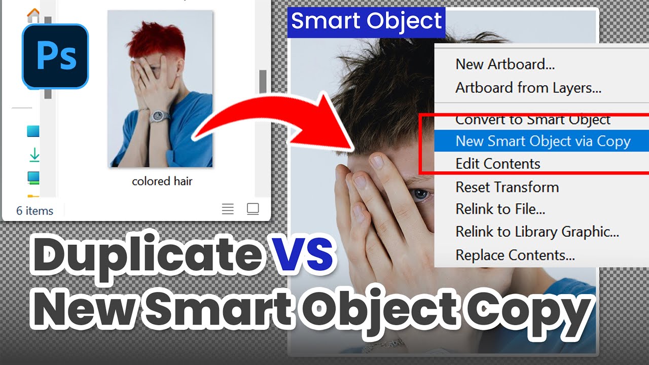 Fix the Problem! Duplicate VS NEW SMART OBJECT COPY in Photoshop - YouTube