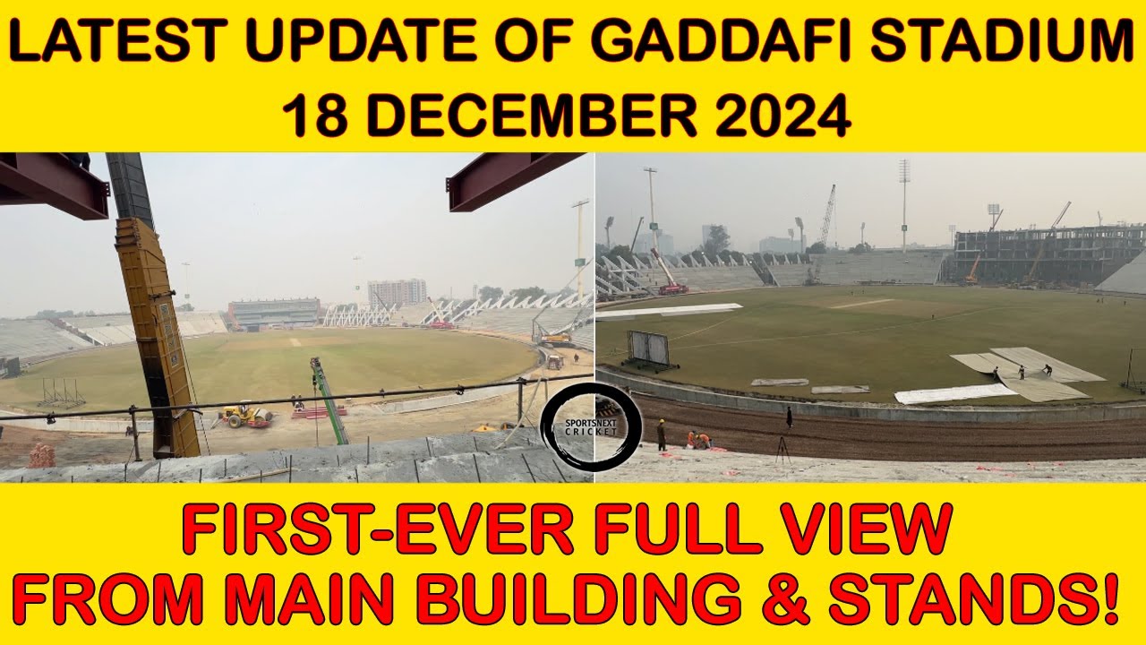EXCLUSIVE UPDATE ! FIRST-EVER FULL VIEW OF GADDAFI STADIUM FROM MAIN ...