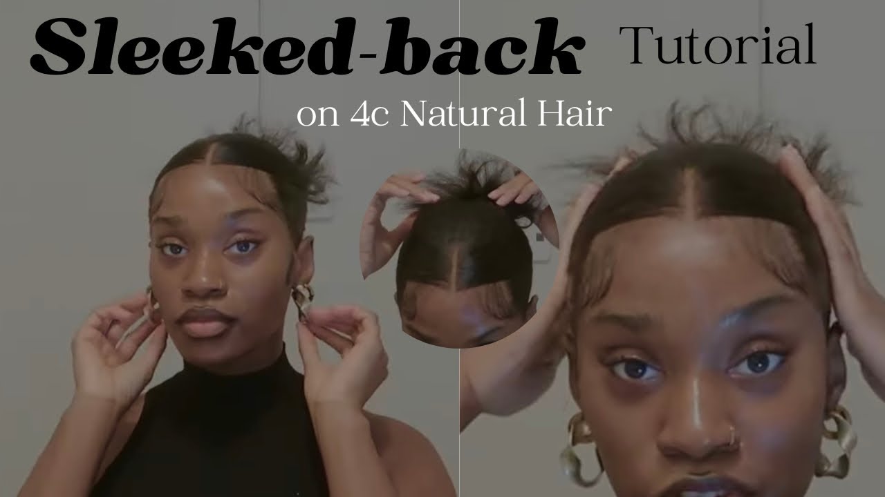This is How I do my CLEAN GIRL Hairstyle on 4c Hair | ft. HairSheRocks ...