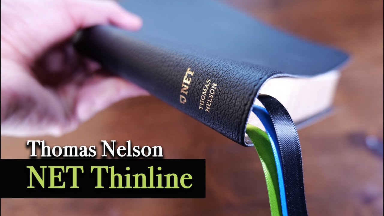 NET Large Print Thinline Bible | Black Genuine Leather - YouTube