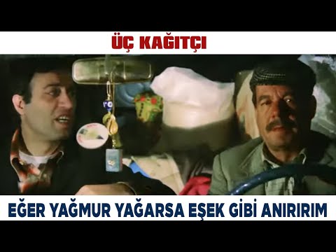 Üç Kağıtçı Türk Filmi | Eğer Yağmur Yağarsa Günlerce Anırırım!