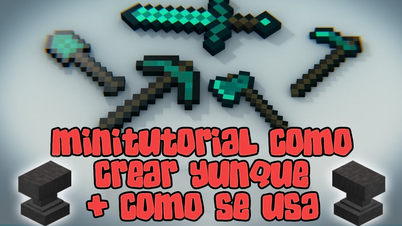Minitutorial Como crear un Yunque + como usarlo [Minecraft] - YouTube