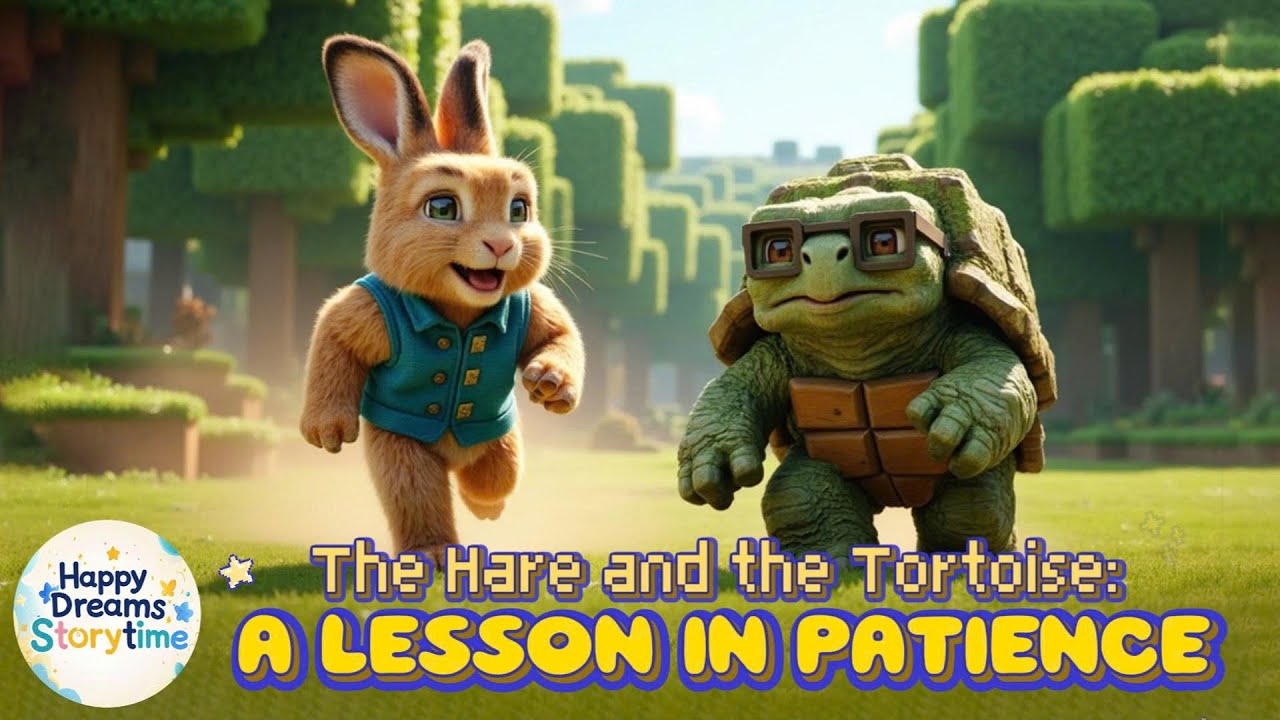 The Tortoise and the Hare | Perseverance Fable for Kids | Happy Dreams ...