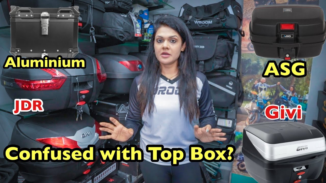 Types of Top Boxes & Which one To Opt | ASG | Givi | JDR | Aluminium ...