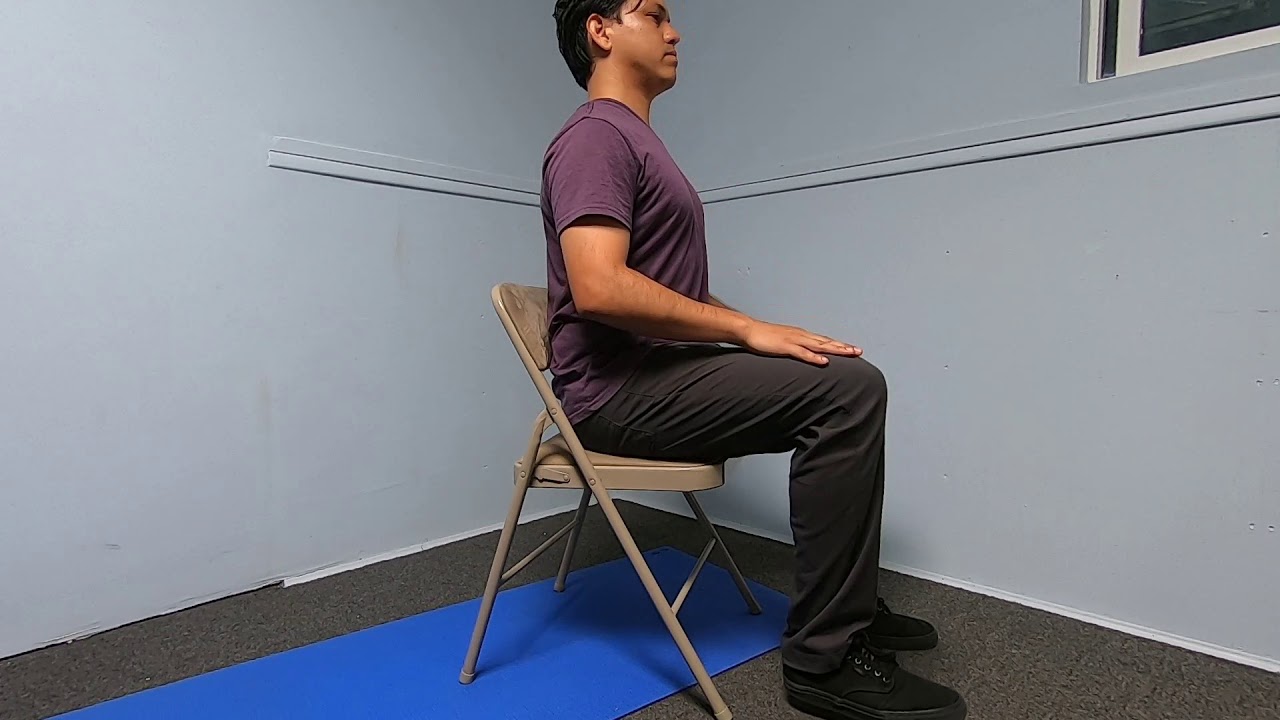 Seated Hip Flexion - YouTube