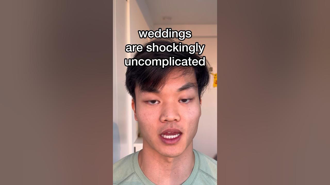 Weddings Are Shockingly Uncomplicated Youtube