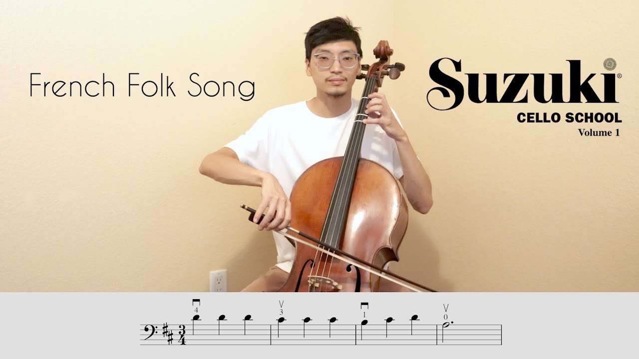 French Folk Song on Cello (Suzuki Book 1) - YouTube