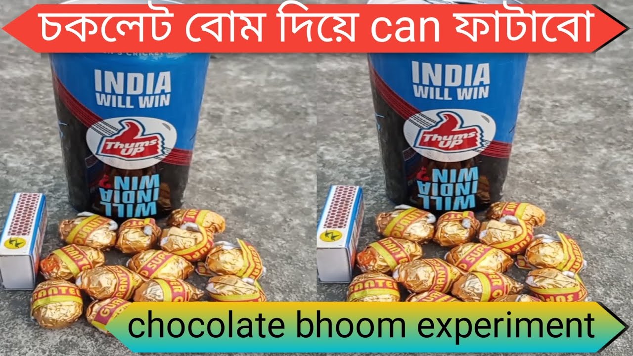 chocolate bhoom and can experiment #viral #viralvideo #youtubevideo # ...