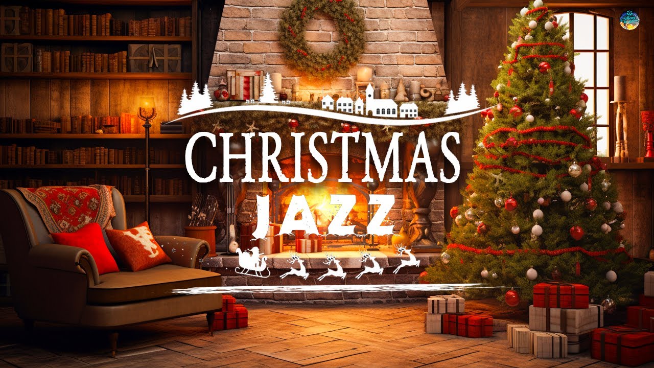 Christmas Jazz - Cozy Christmas Jazz Instrument and Fireplace - YouTube