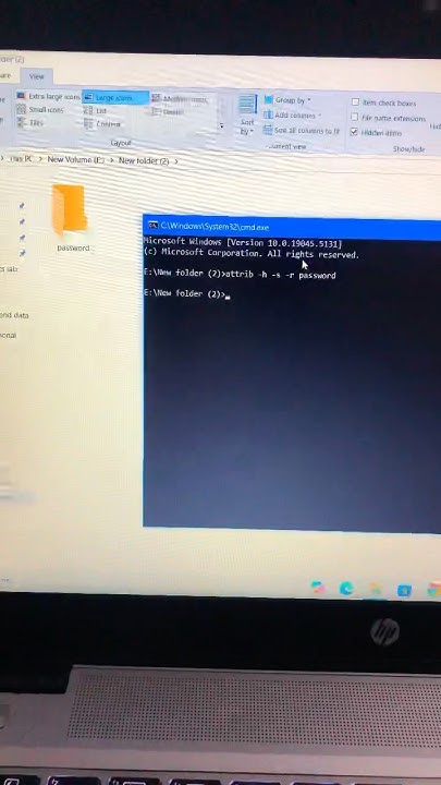 Secret 100% hide folder using cmd 😱 #shorts #shortvideo #tech #cmdtricks - YouTube