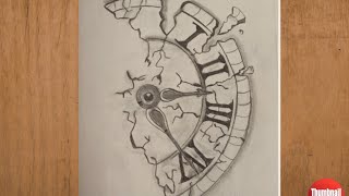 Broken Clock Drawings