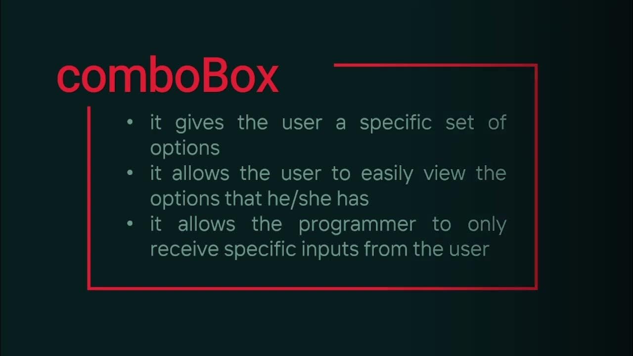 Combo Box - C# Windows Forms Controls - YouTube