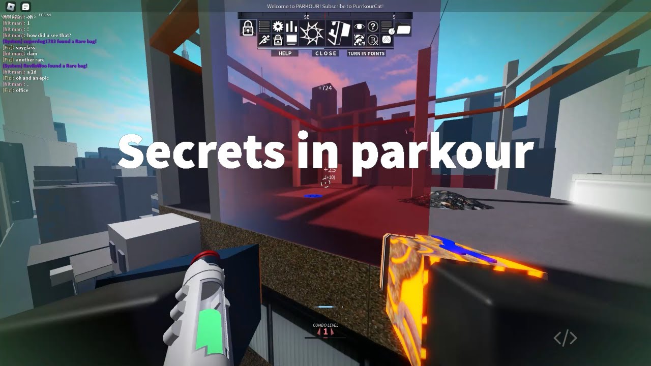 3 Secrets in roblox parkour - YouTube