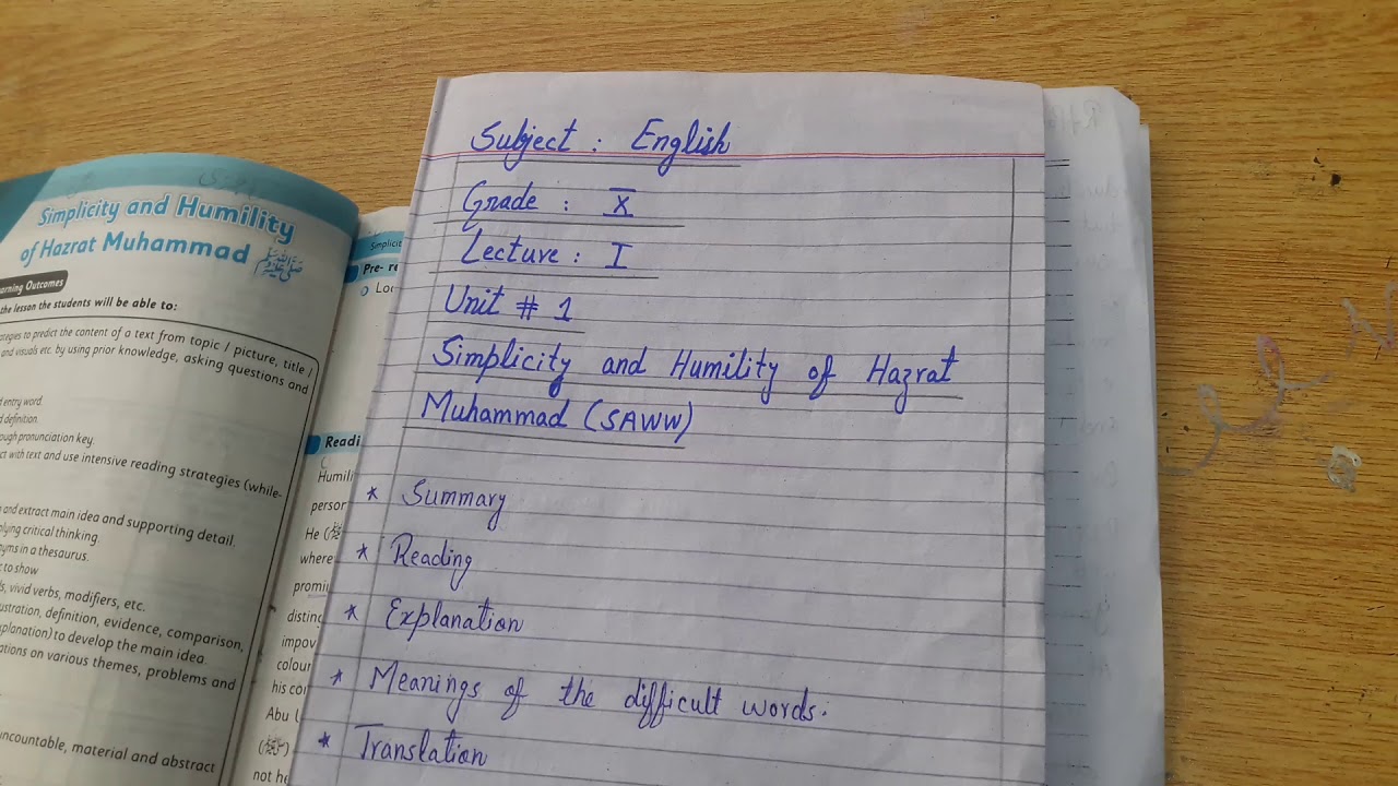 English Grade #10 Unit 1 Lecture 1 - YouTube