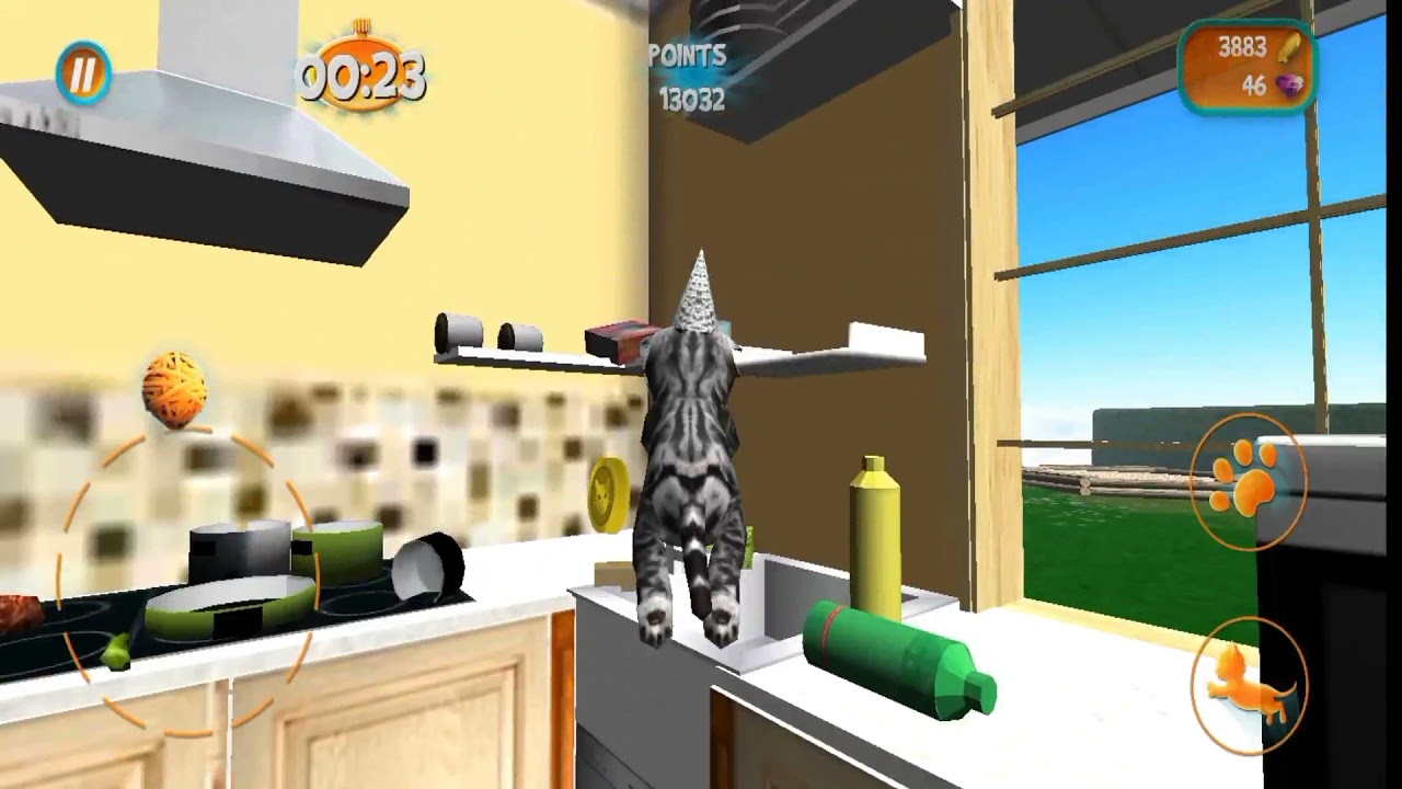 Cat simulator 2015| 7st anniversary 1.0.7 version(old) gameplay; all ...