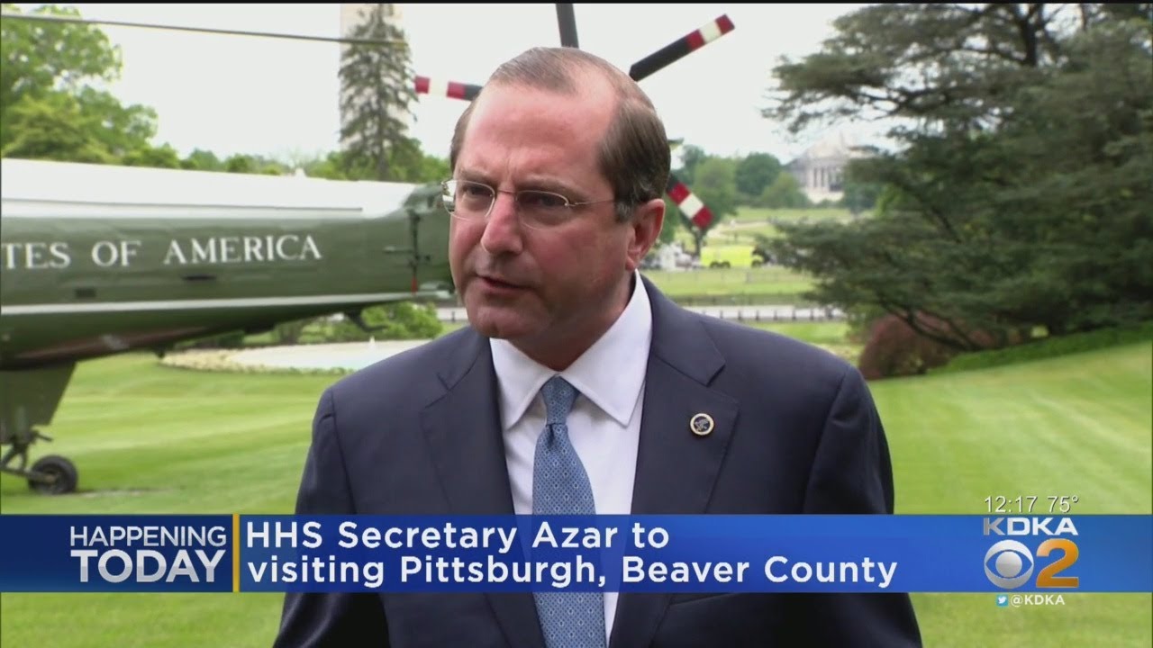 U.S. Health & Human Services Secretary Alex Azar Visiting Pittsburgh ...