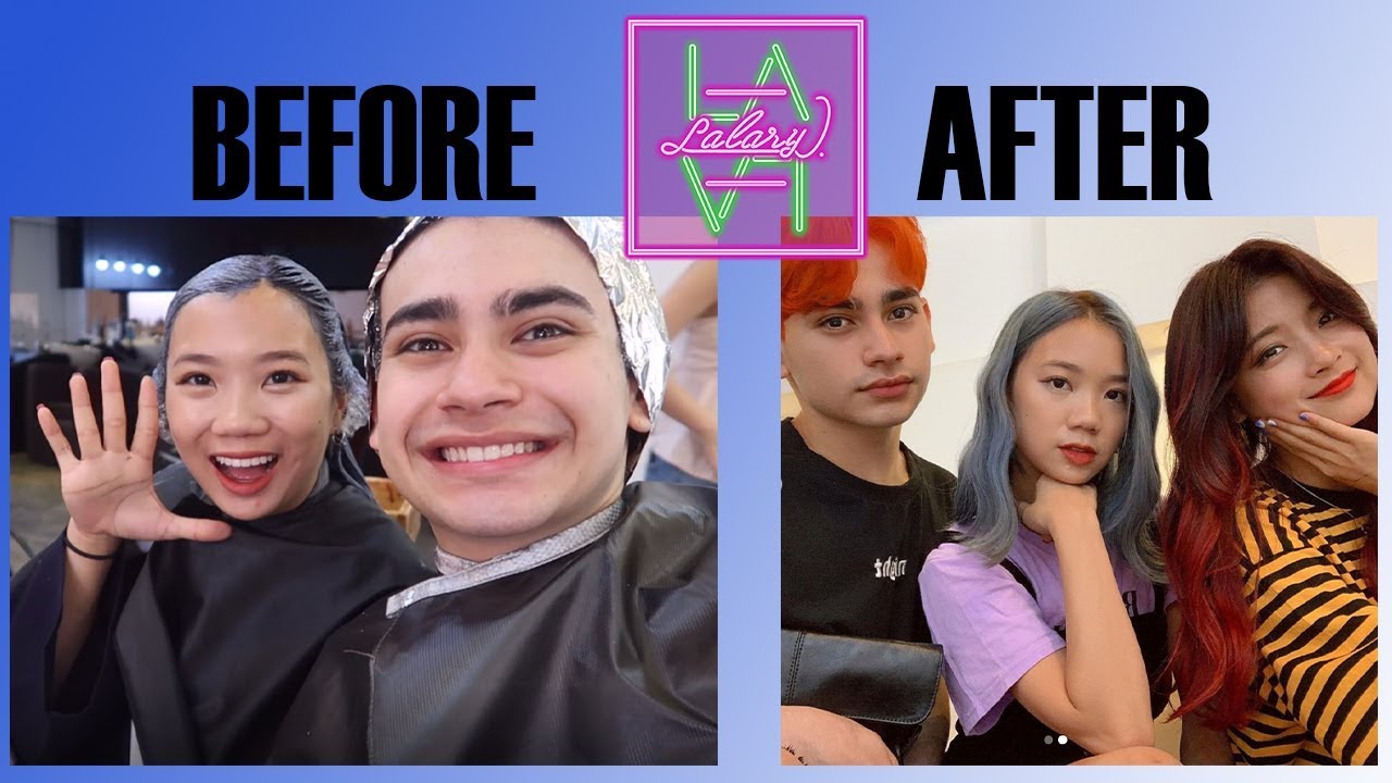 LALARY CHANGES HAIR COLORS FOR MUSIC VIDEO - YouTube