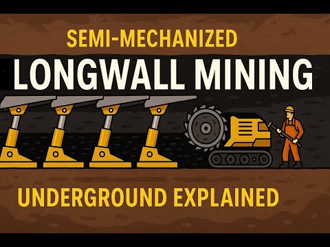 Underground Mining - Semi Mechanized LongWall Working Principle - YouTube