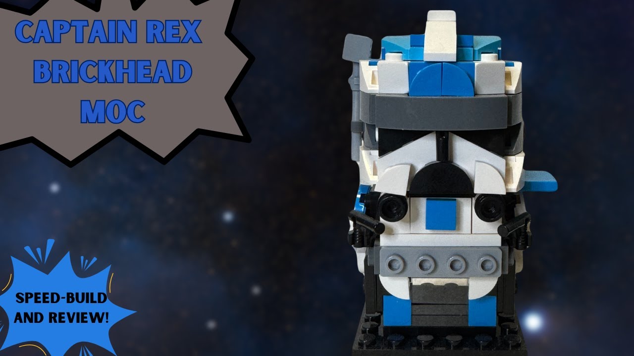 Captain Rex Brickheadz MOC Speed Build and Review #brickheadz # ...