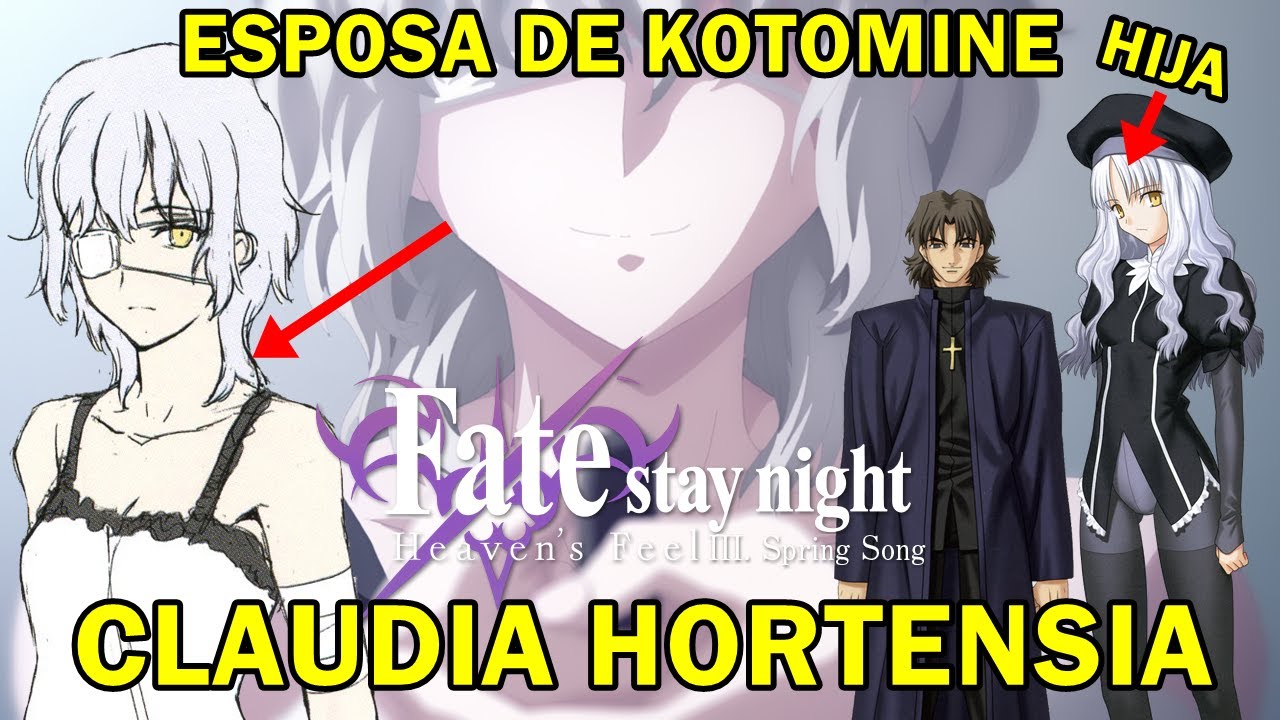 ¿Quien es la esposa de Kotomine Kirei, Claudia Hortensia?-Fate/Stay ...