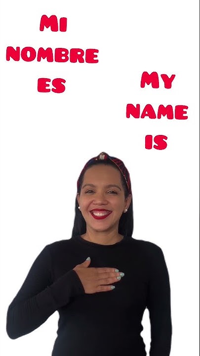 Palabra del día en ASL: Mi nombre es / My name is - YouTube