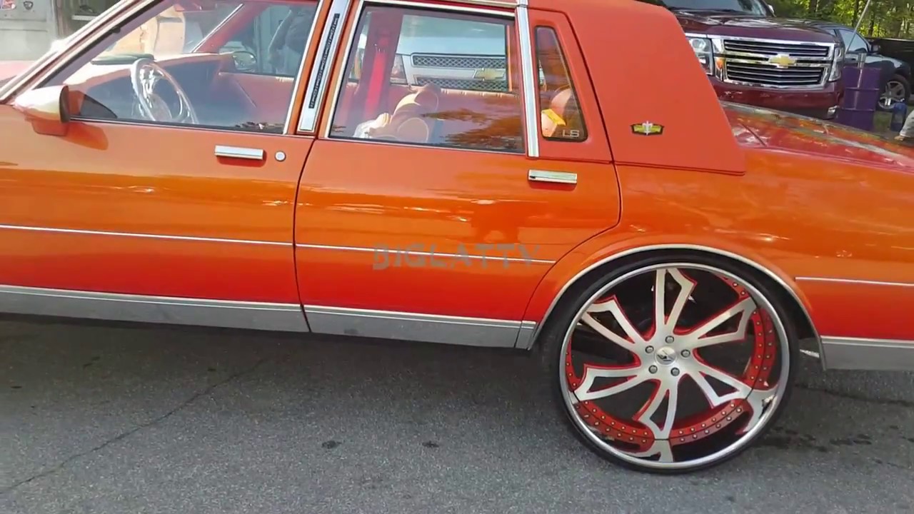 Box chevy caprice on 26s Amani forged - YouTube