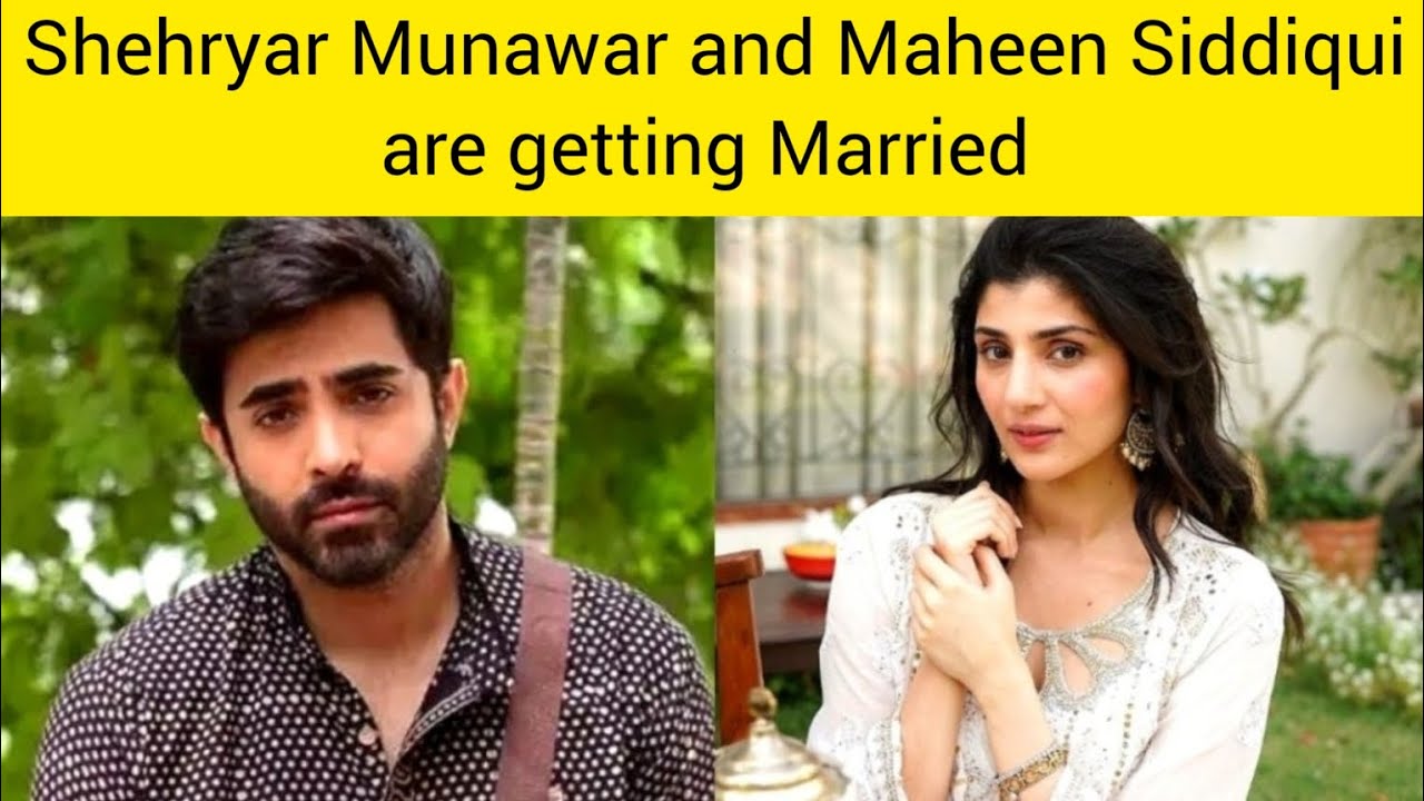 Shehryar Munawar and Maheen Siddiqui are getting married - YouTube