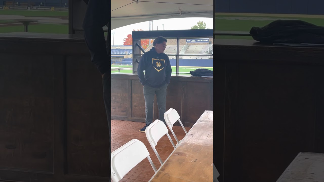 Steve Finelli: Notre Dame Baseball Bullpen Blessing - YouTube