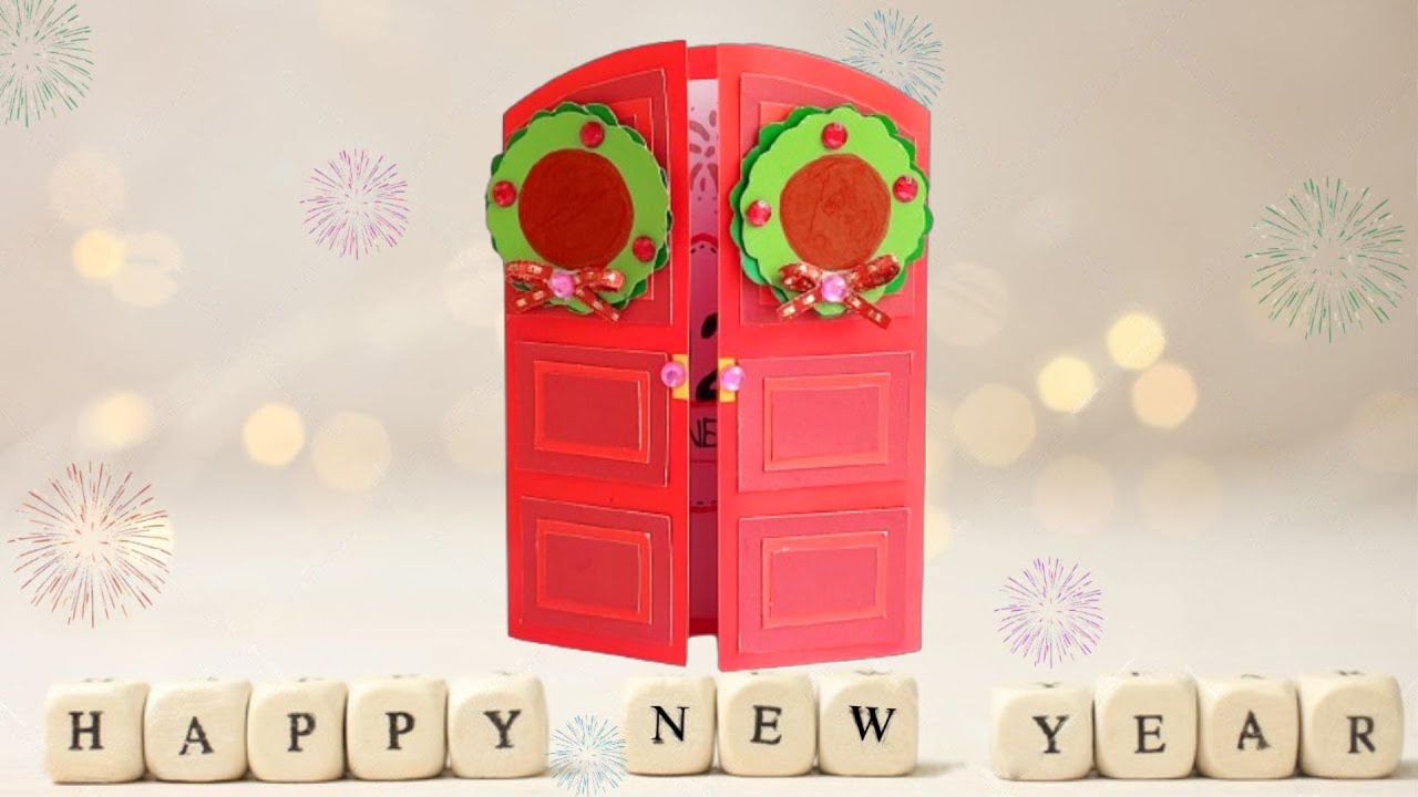 Unique New Year Greeting Card You Have Never Seen Before | DIY New Year ...
