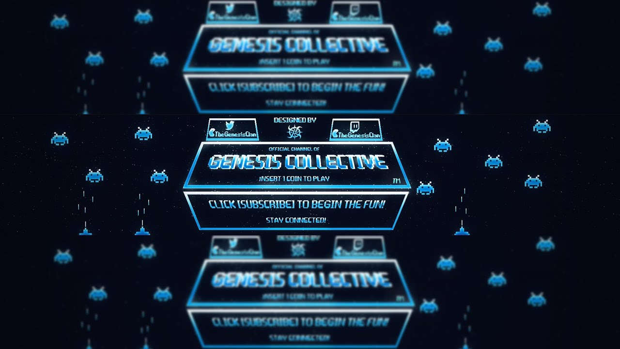 Genesis Collective Speedart (Space Invaders Style!) - YouTube