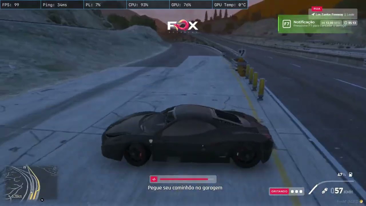 Fuga na cidade FOX RP - YouTube